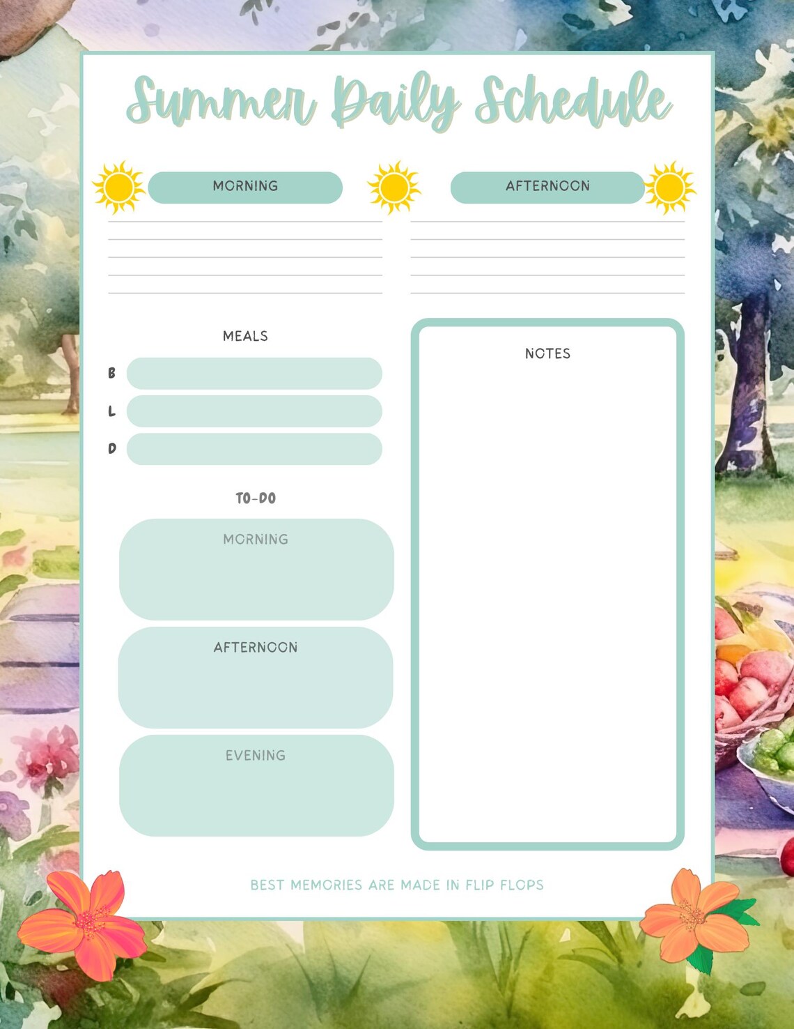 Summer Fun Planner for Kids & Families | Printable Summer Activities ...