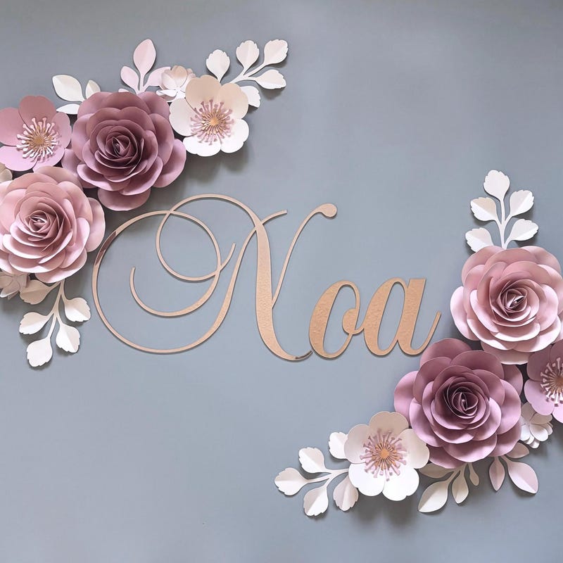 Gold Paper Flowers - Etsy