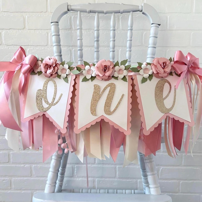 Pink Floral Garland Fabric - Etsy