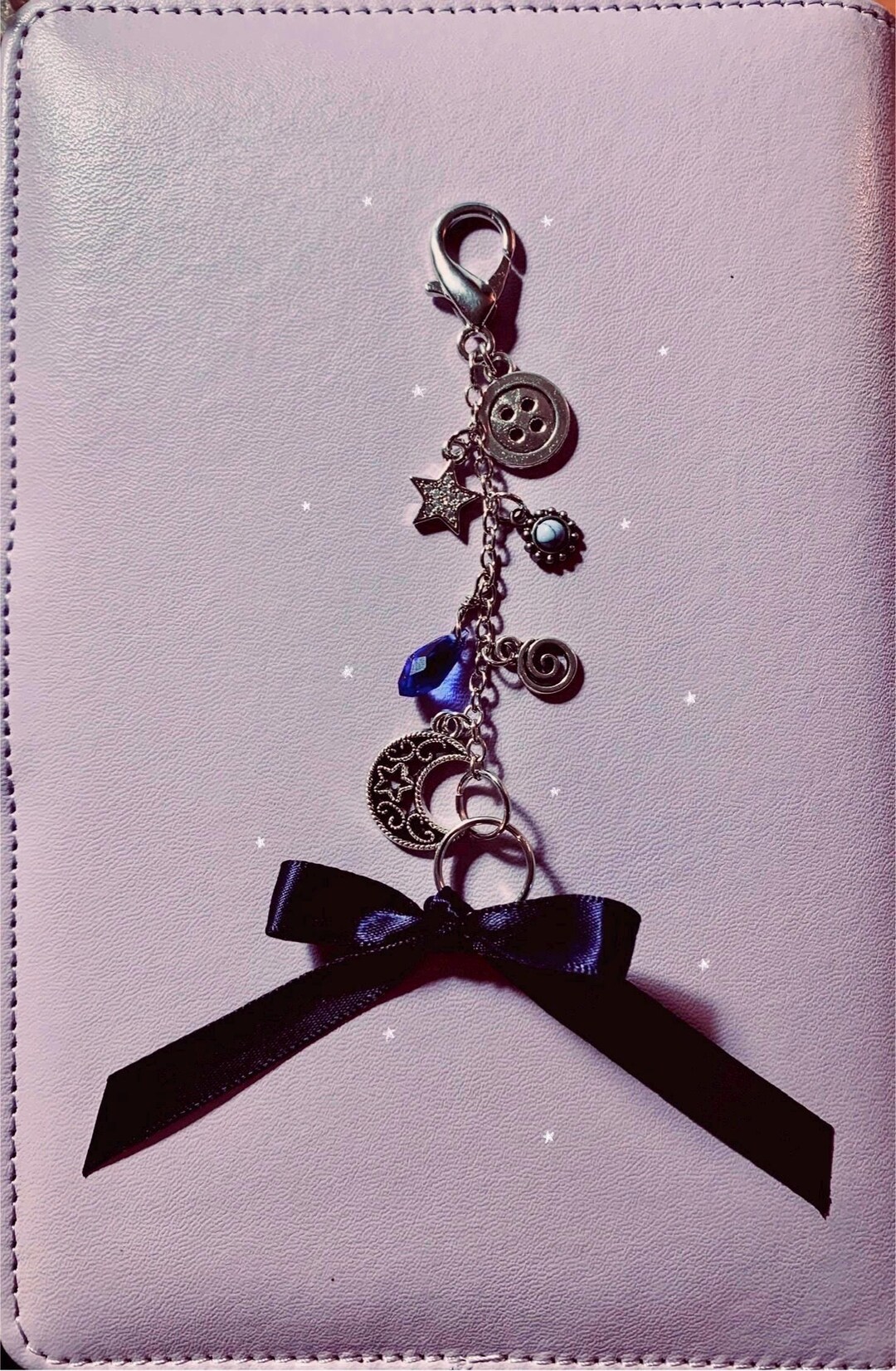 Coraline-inspired Bag Charm/ Keychain, Made to Order, Whimsical, Cute ...