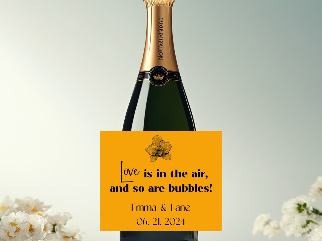 Custom Champagne Label | Personalized Champagne Label | Champagne Label ...