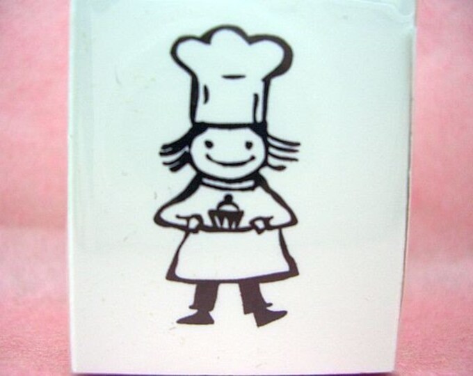 Cute Petite Pastry Chef Rubber Stamp - Etsy