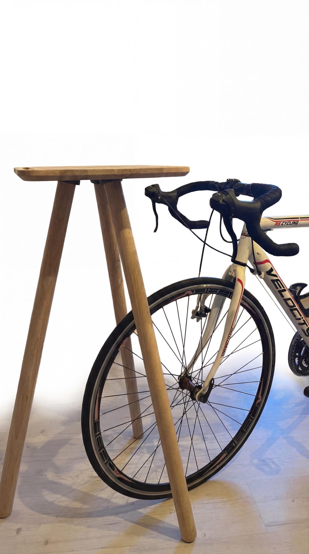 Solid Oak Training Table for Indoor Bike Trainers – Disassemblable With ...
