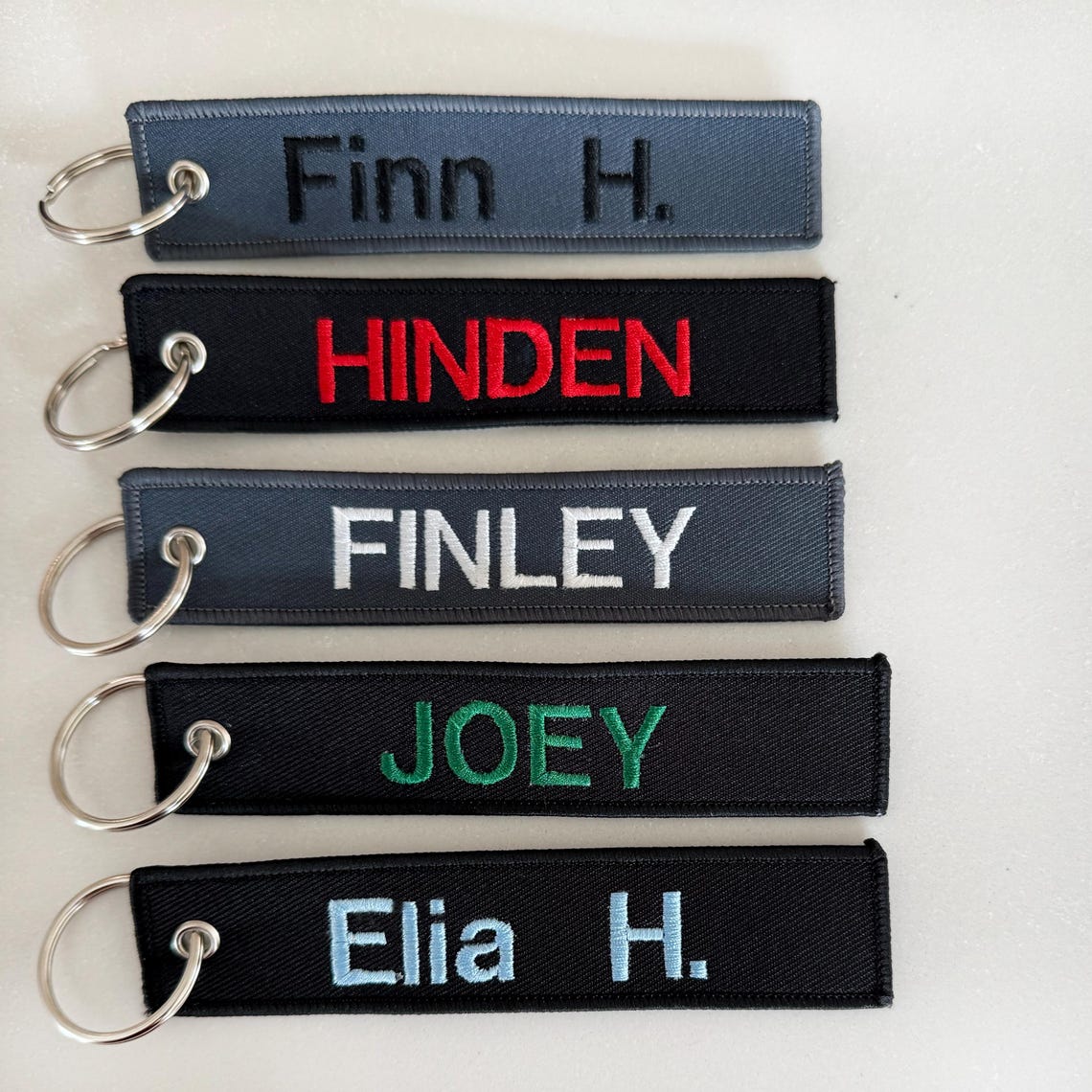 Personalized Name Tag Bag Tag Personalized Embroidery Name Tag ...