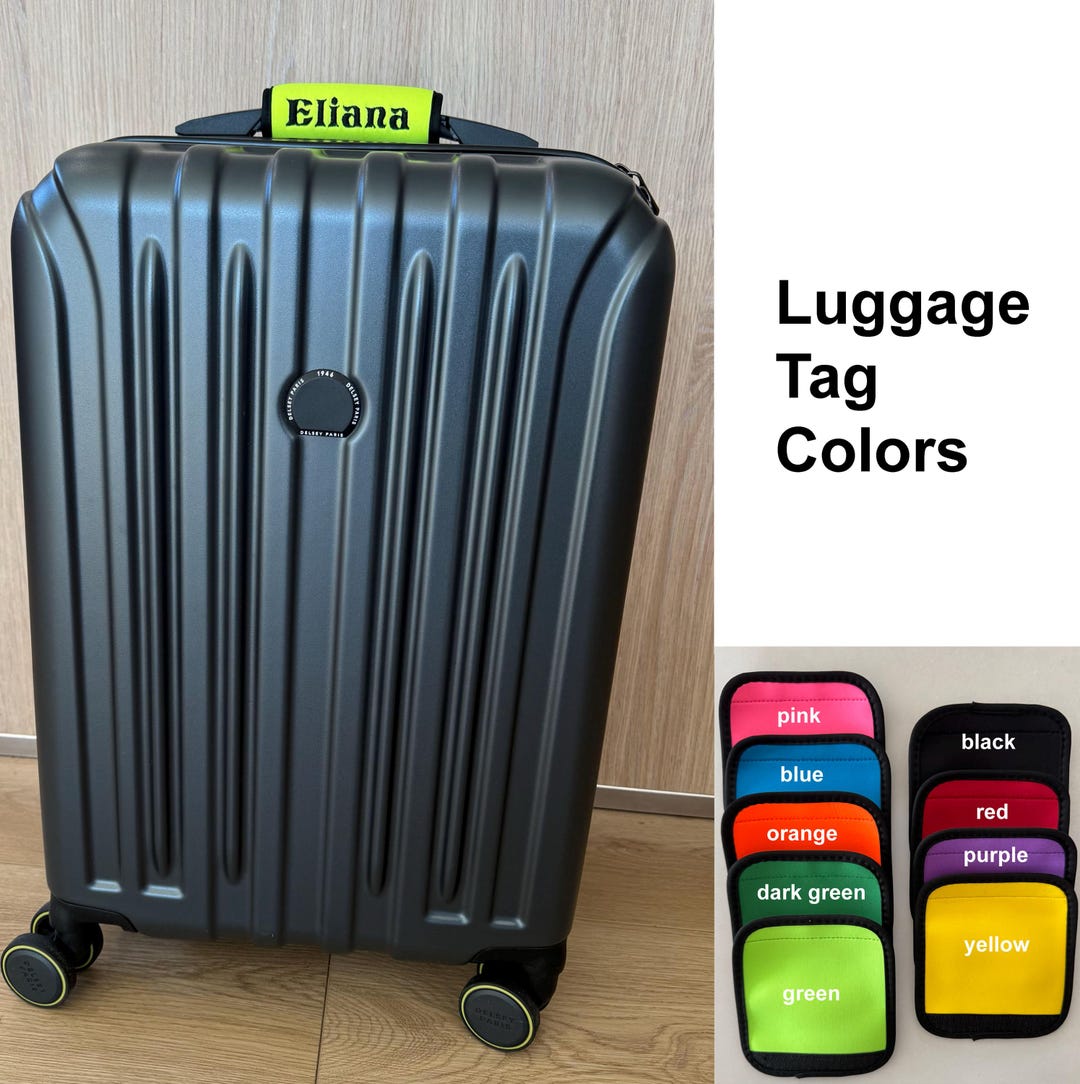 Personalized Luggage Handle Wrap Custom Name Luggage Handle Embroidered ...