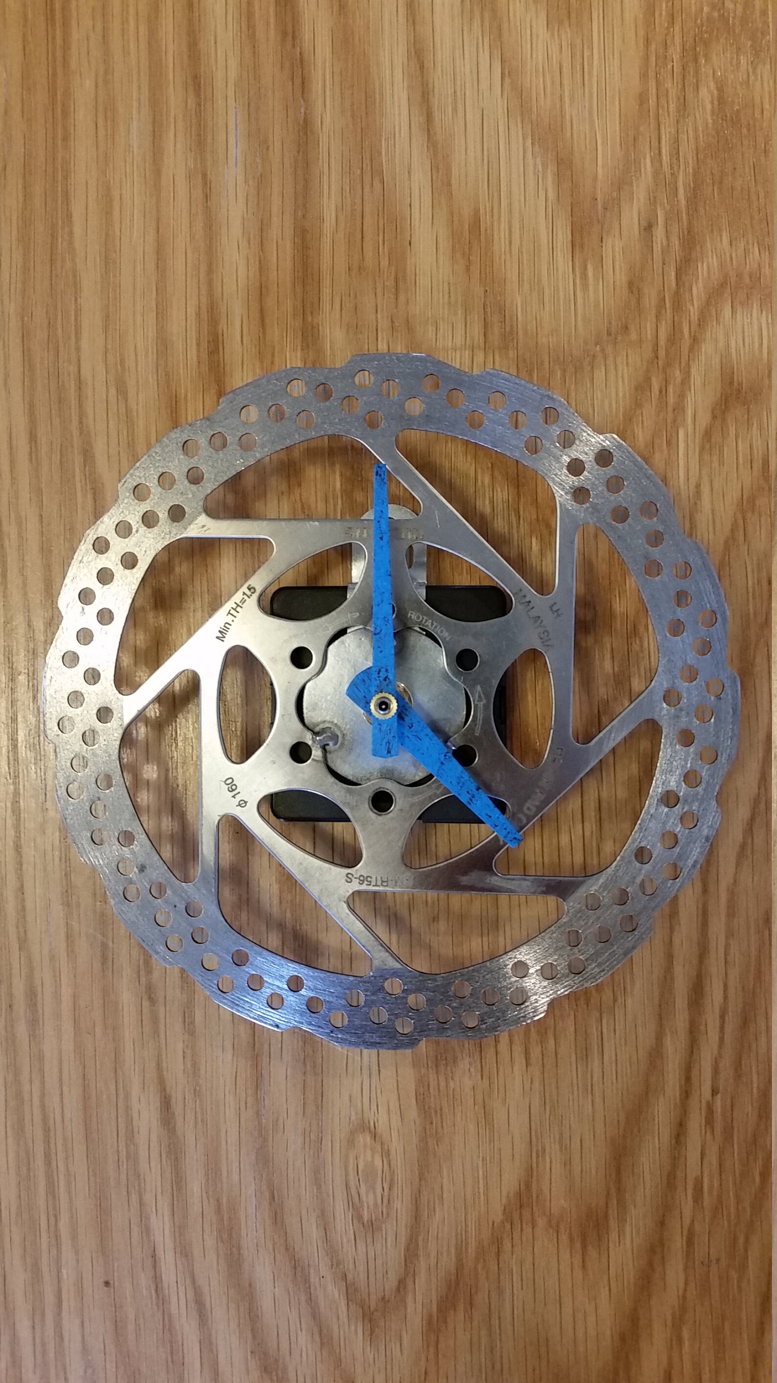 Unpainted Mountain Bike Rotor Wall Clock - Etsy