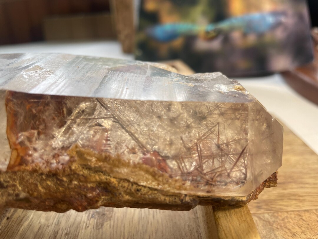 Rutilite Crystal Quartz With Mold and Beautiful Natural Formations - Etsy