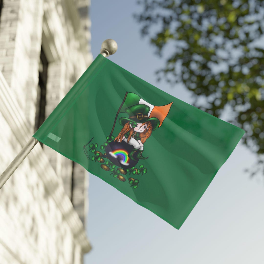 Lady Leprechaun - Flag - Etsy