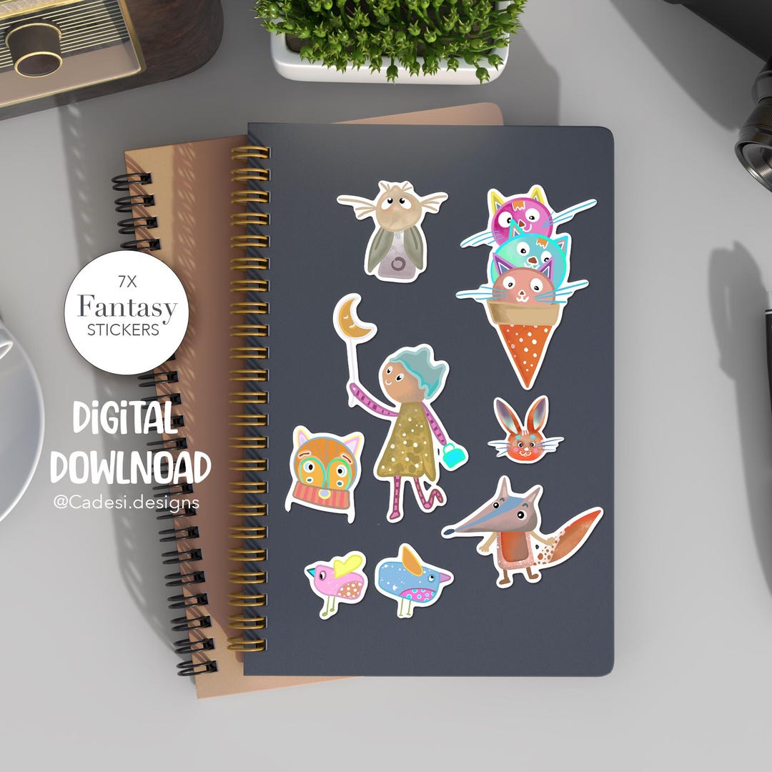 Cute, Watercolor, Printable Stickers Png, Inspirational Sticker Png ...