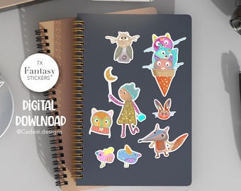 Cute, Watercolor, Printable Stickers Png, Inspirational Sticker Png ...