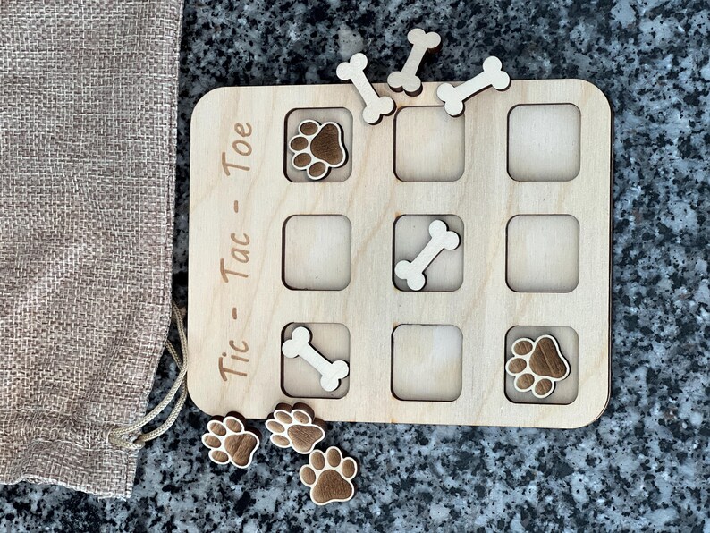Tic Tac Toe / Wood Game / Custom Tic Tac Toe Board / Gift / Family ...