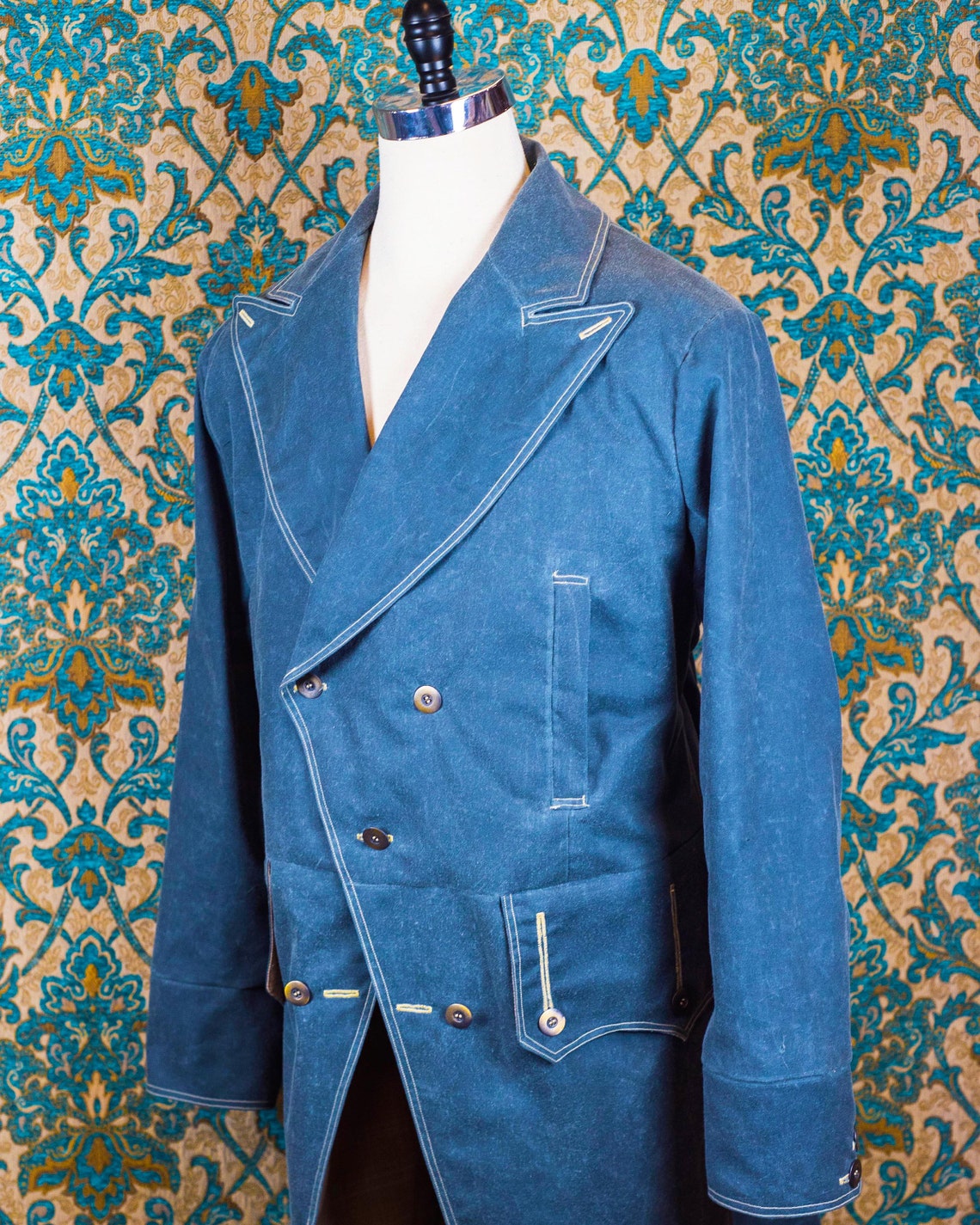 Waxed Cloth Frock Jacket - Etsy