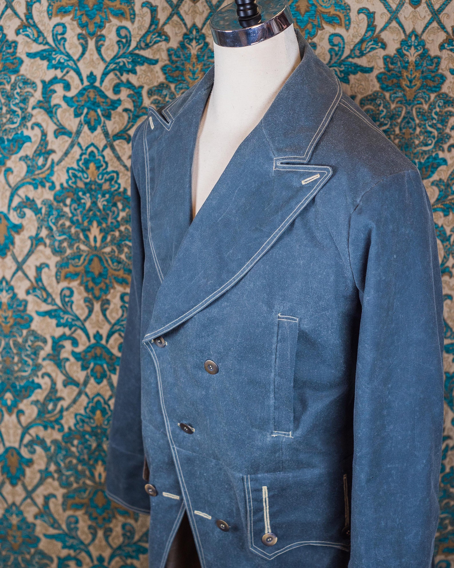 Waxed Cloth Frock Jacket - Etsy
