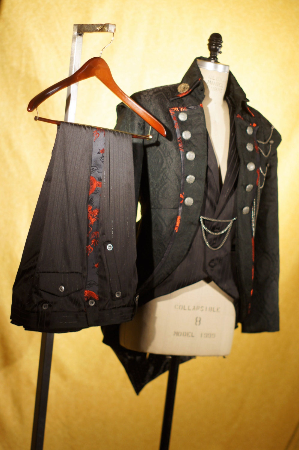 Rocker Steampunk and Goth Tuxedos With Tailcoats | Etsy