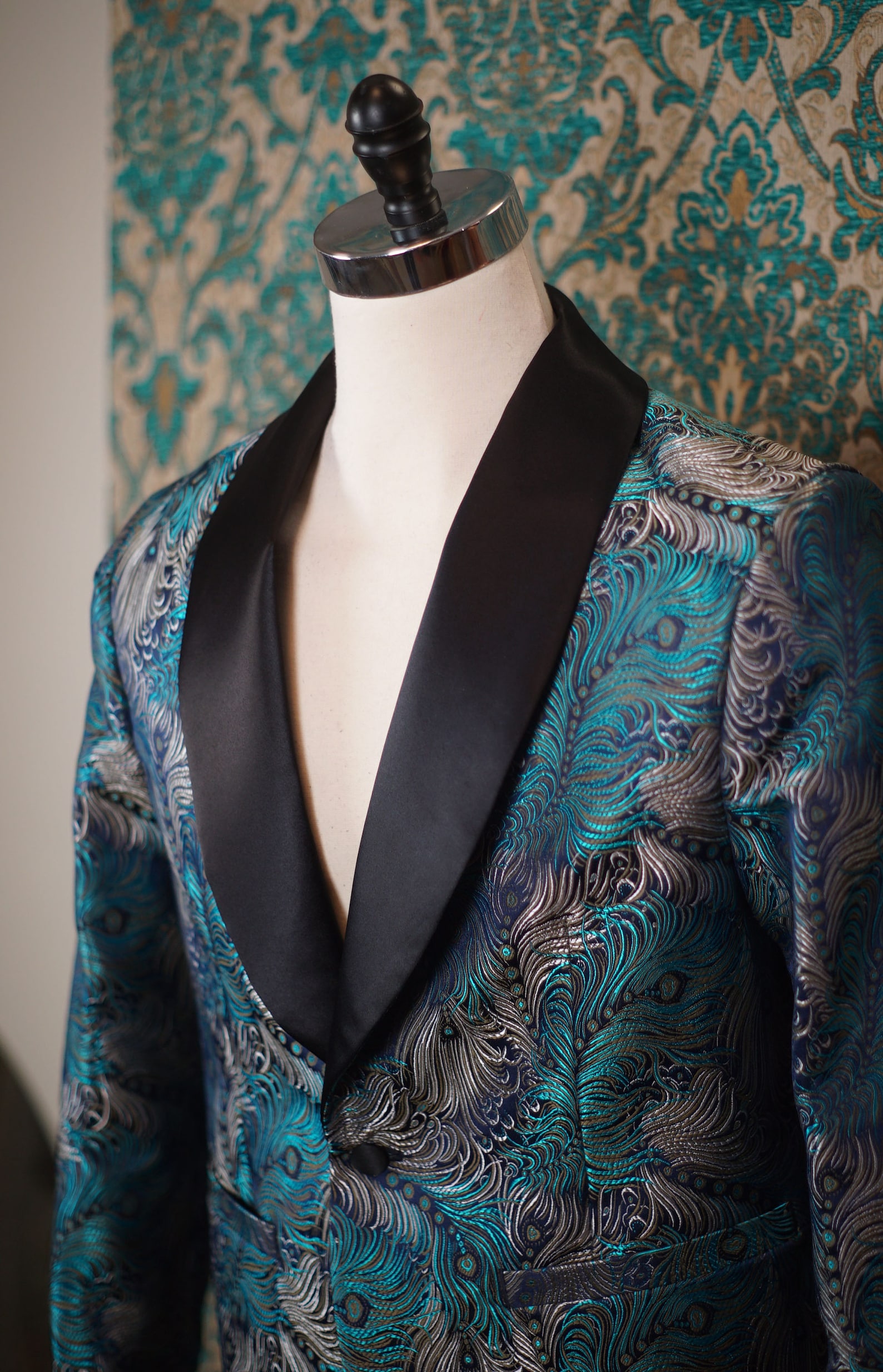 Famous Silk Brocade Dinner Jacketscustom Madedecadence'89 - Etsy