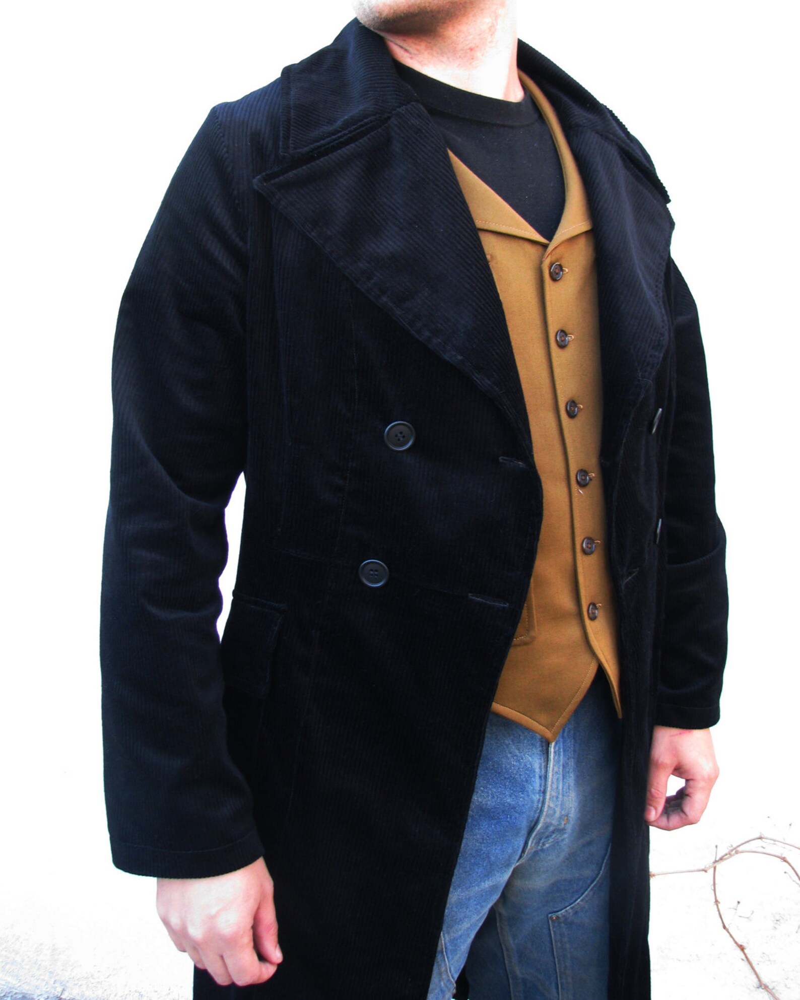 Black Corduroy Duster made-to-measureeditions 36 - Etsy