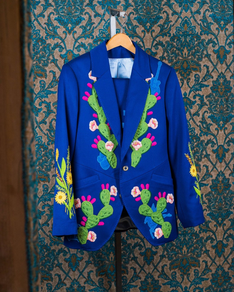 The Embroidered Western Blazerauthentic Rodeo Tailoring - Etsy