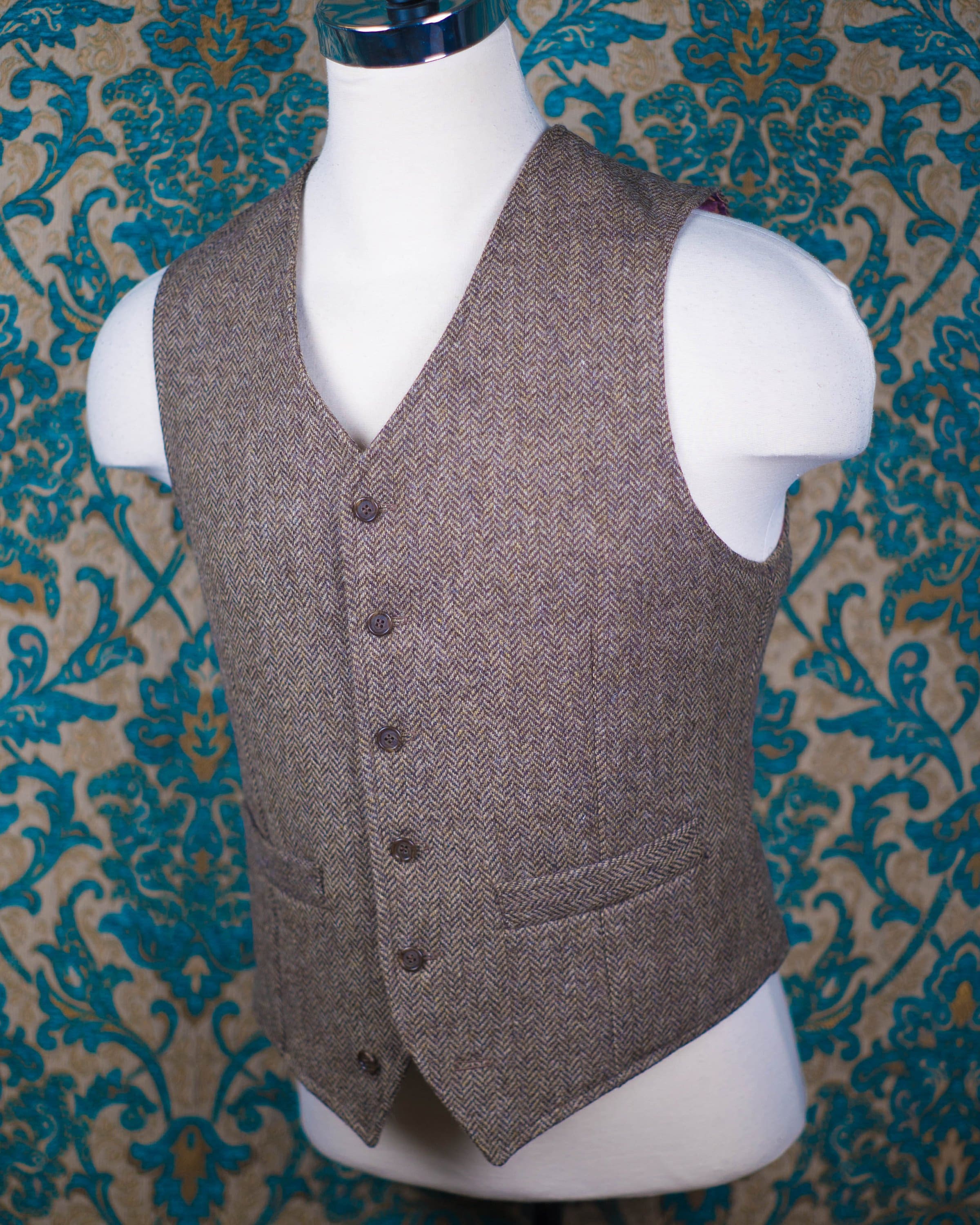 Herringbone Tweed Vests---in Your Choice of Styles and Colors - Etsy