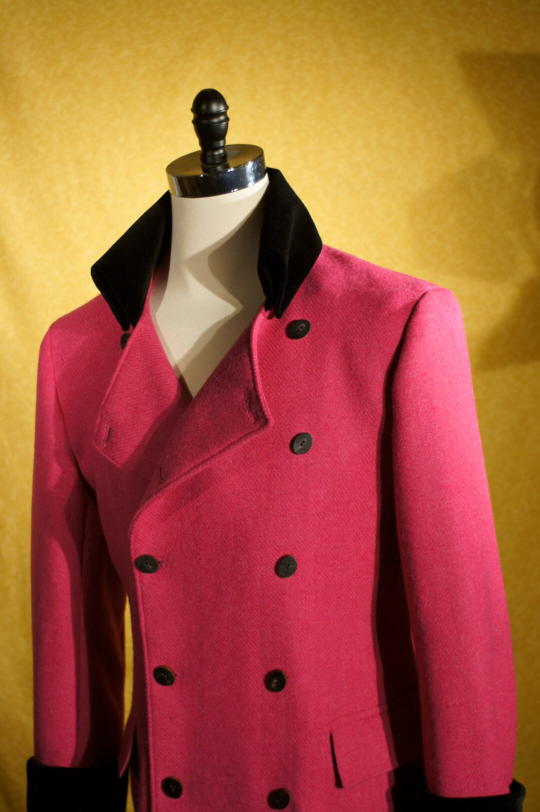 Dandy Tweed Overcoats----regency Style in Brilliant Fuchsia! - Etsy