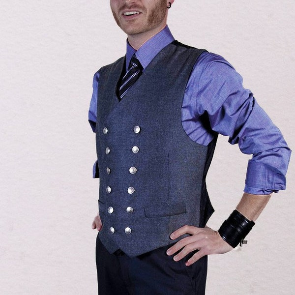 Double Breasted Vest - Etsy