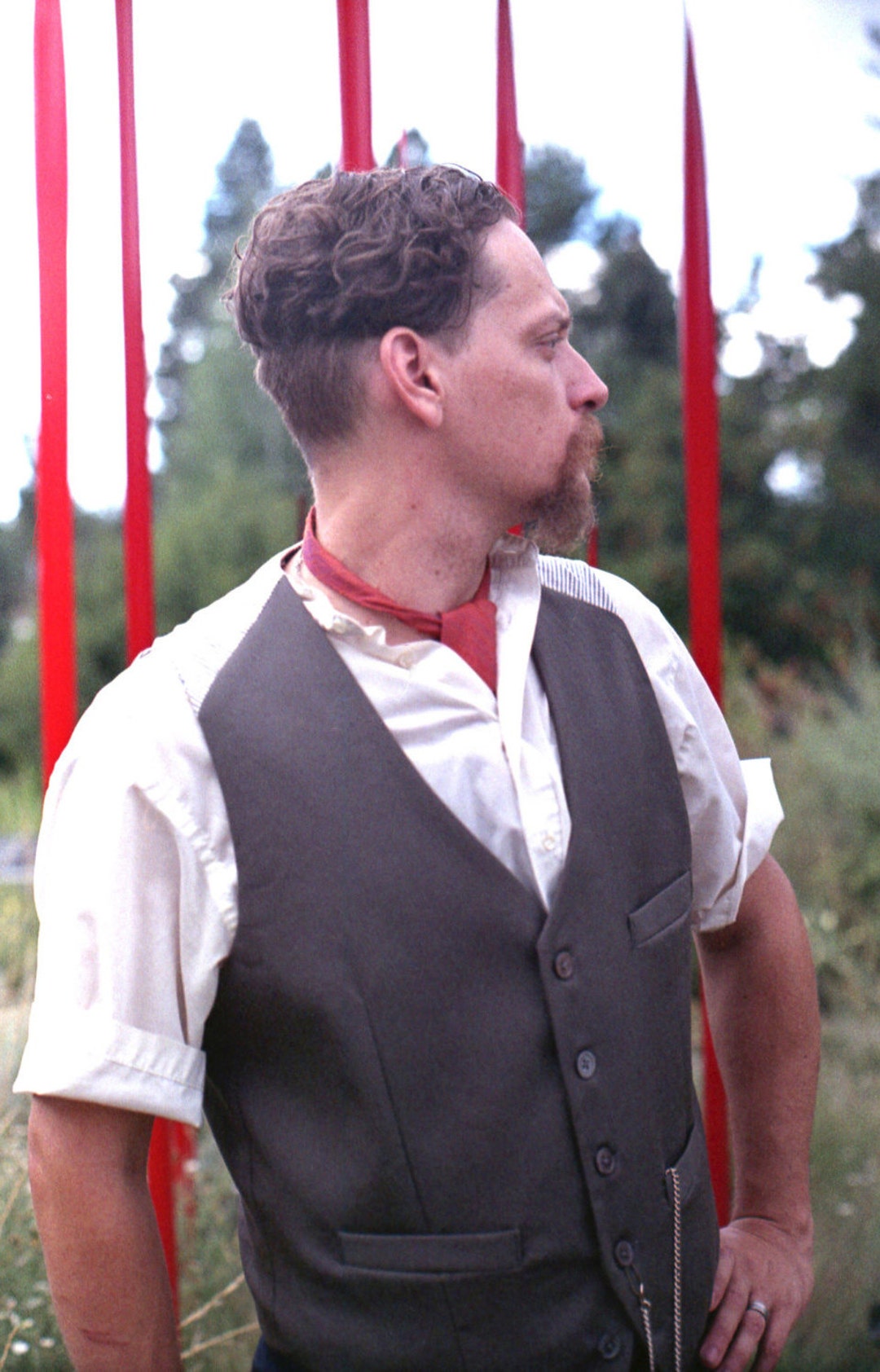 The Drop-shoulder Vest---custom Made - Etsy