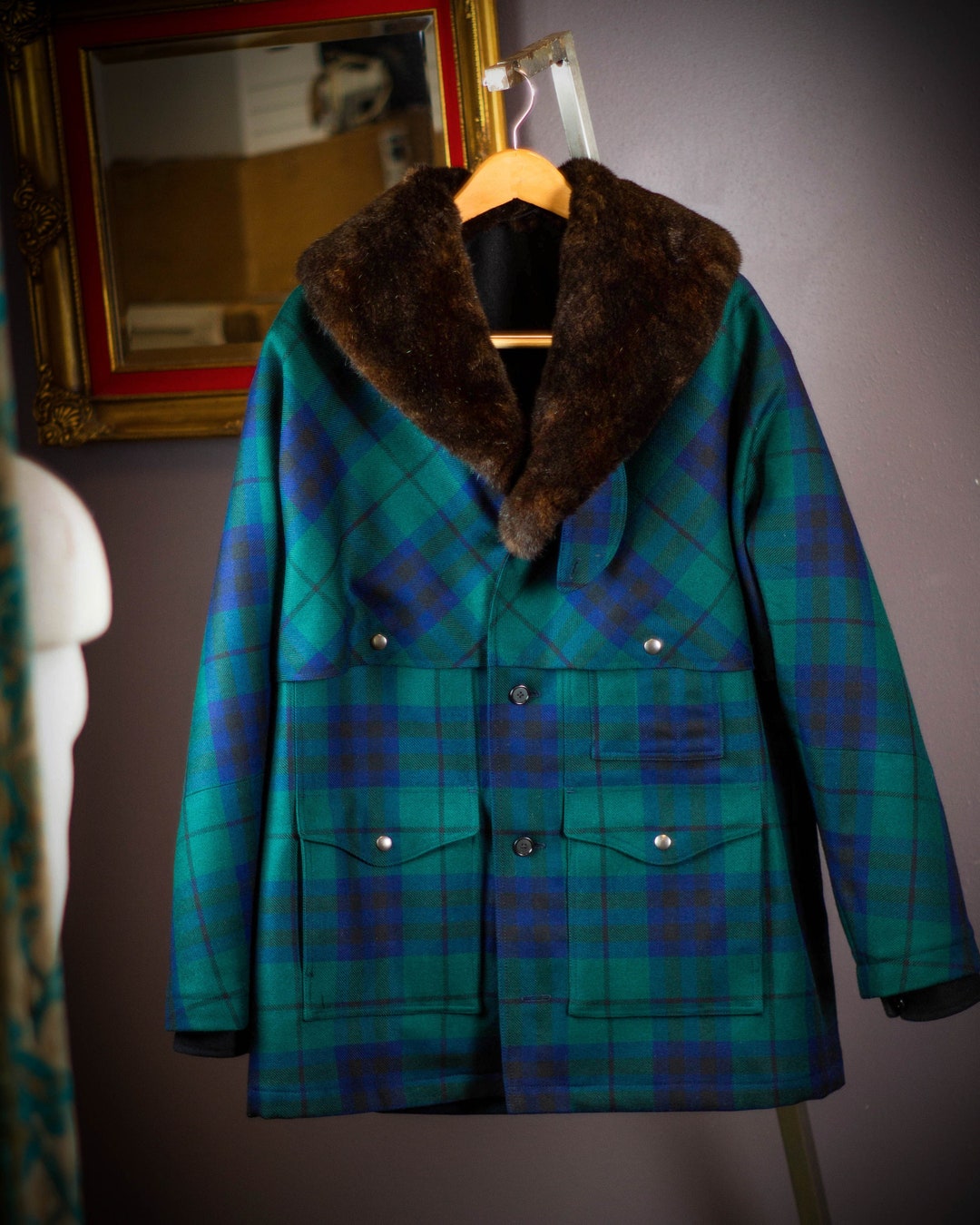 Wool and Fur---the Trapper's Shirt Jacket - Etsy