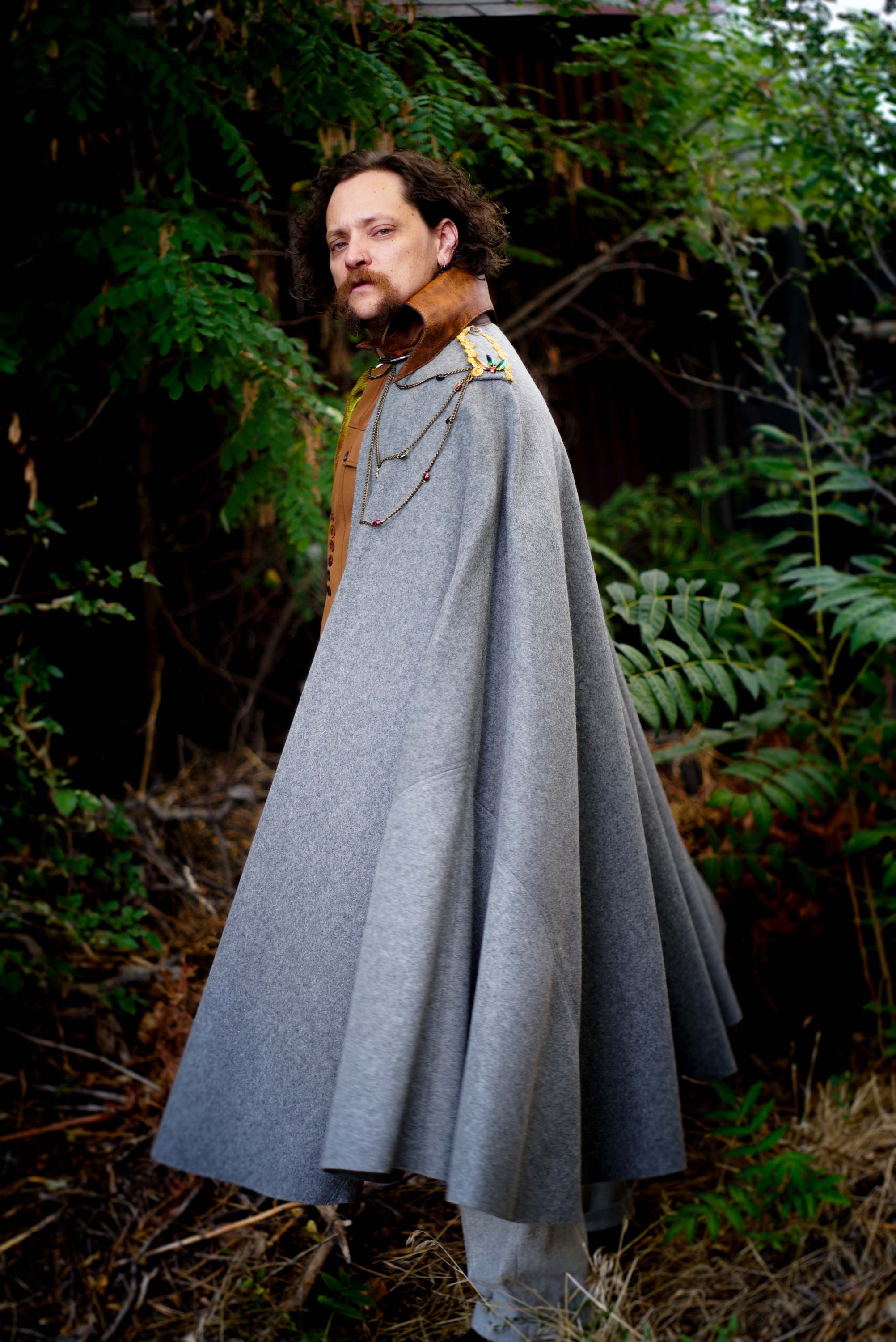 Leather Collar Military Capes - Etsy