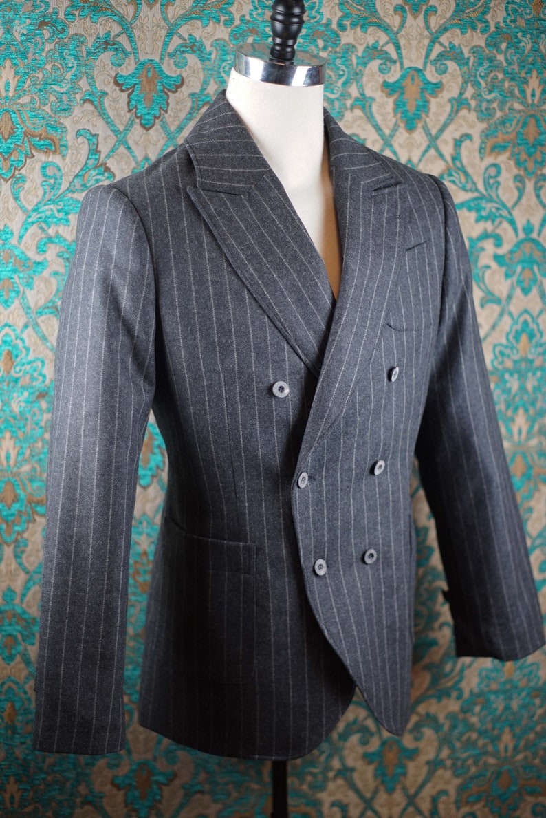 Retro Modern Chalk Stripe Suits - Etsy