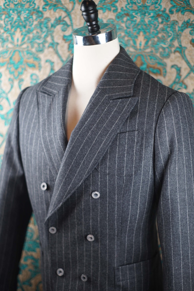 Retro Modern Chalk Stripe Suits - Etsy
