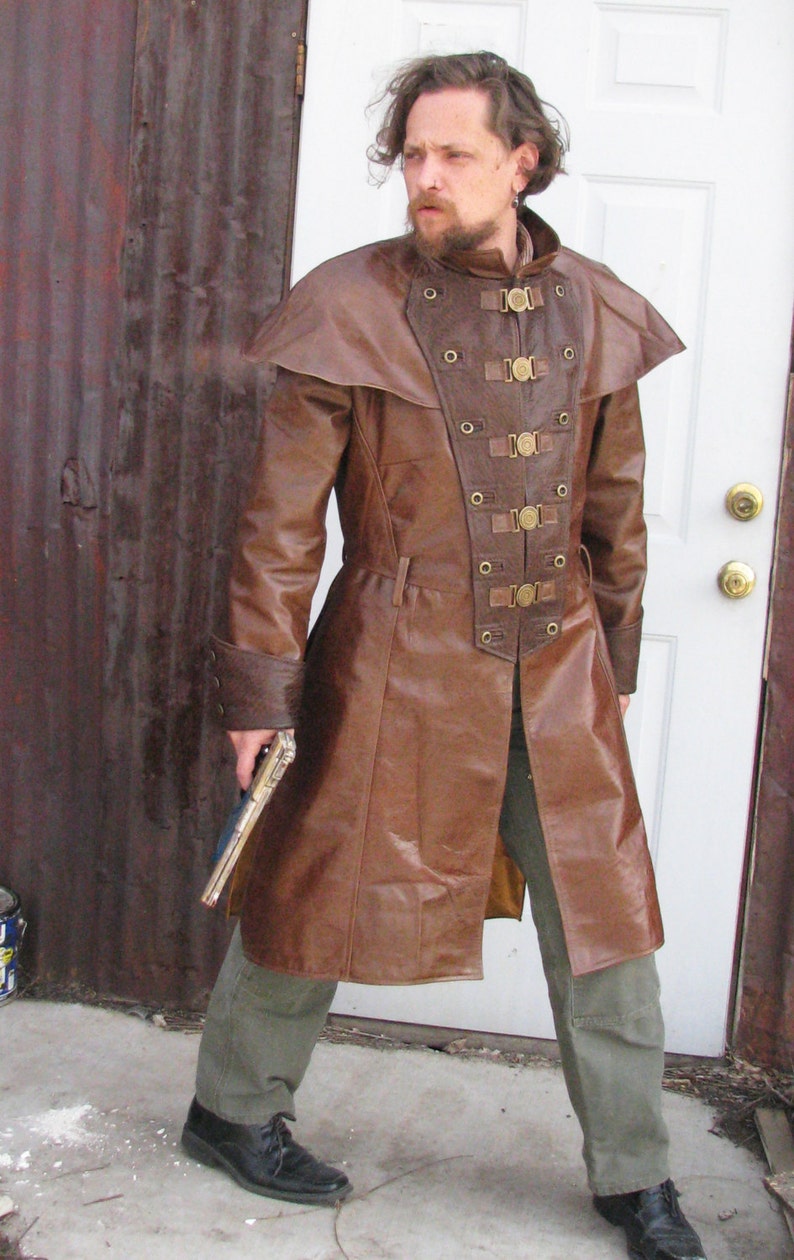 Custom Leather Dusters modern Steampunk Western Scifi - Etsy