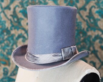 Grey Top Hat - Etsy