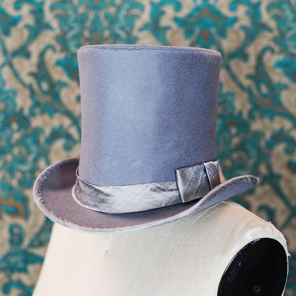 Silver Top Hat - Etsy