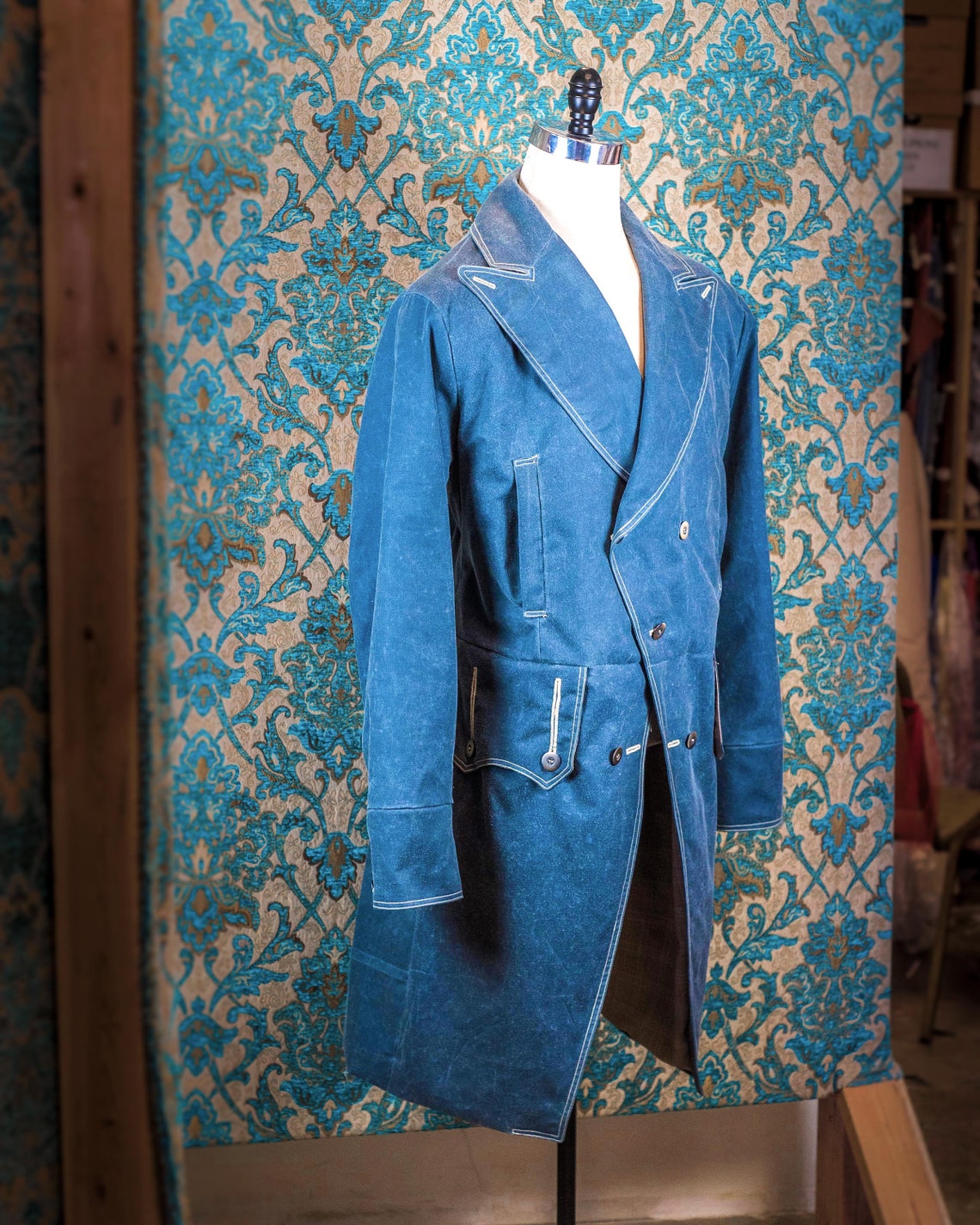 Waxed Cloth Frock Jacket - Etsy