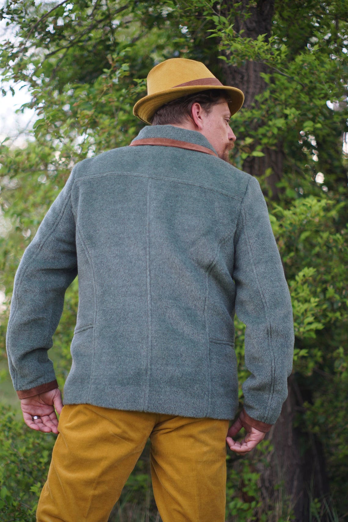 Alpaca and Leather Reefer Jackets - Etsy