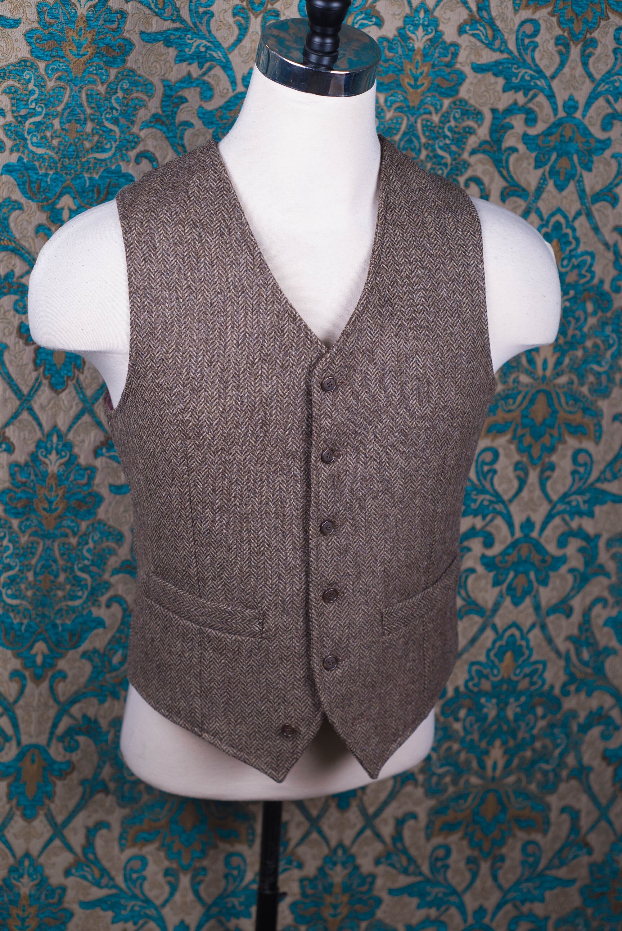 Herringbone Tweed Vests---in Your Choice of Styles and Colors - Etsy