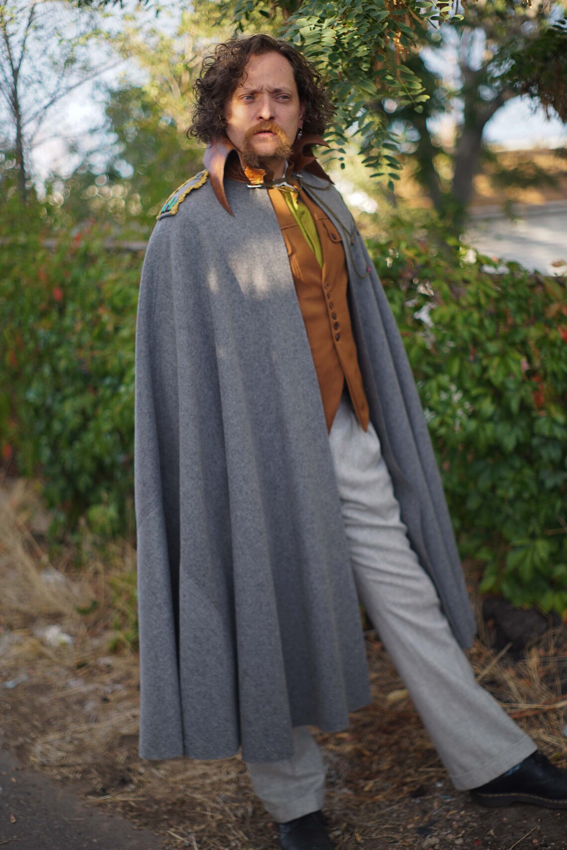 Leather Collar Military Capes - Etsy