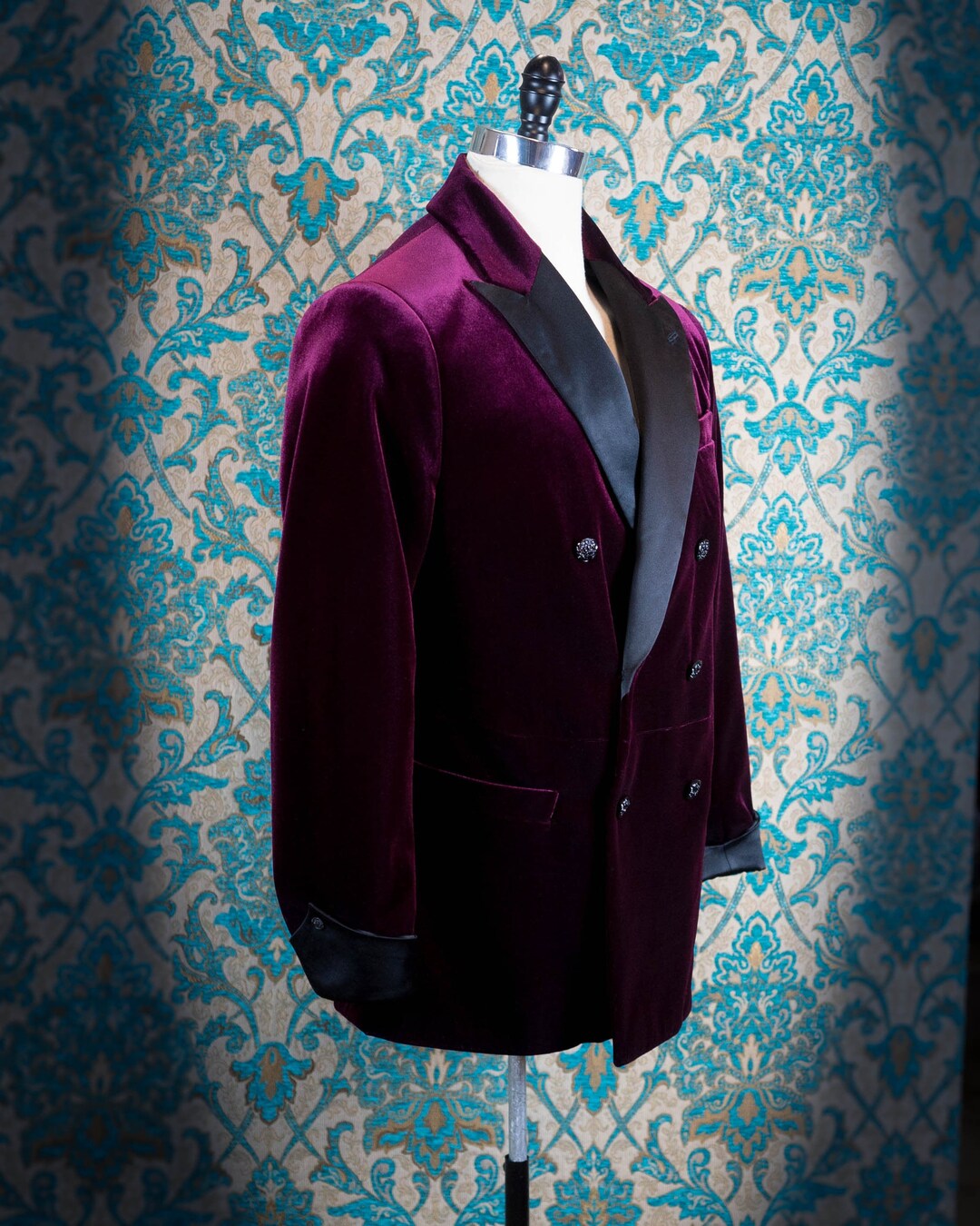 Custom Velvet Dinner Jacket---double-breasted, Peak Lapel---decadence ...