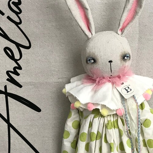 Bunny Rabbit Annie Epattern-primitive Cloth Doll Craft Digital | Etsy