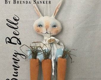 Bunny Rabbit Epattern-primitive Cloth Doll Craft Digital Download ...