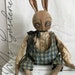 Bunny Rabbit Epattern-primitive Cloth Doll Craft Digital Download ...