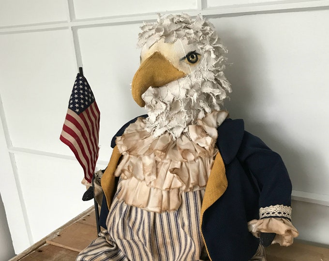 Eagle Epattern-primitive Eagle USA Liberty Cloth Doll Craft Digital ...