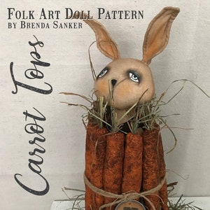 Bunny Rabbit Epattern-primitive Cloth Doll Craft Digital Download ...