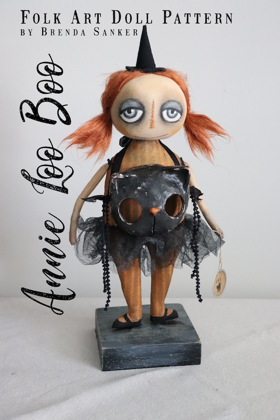 Annie Cat Halloween Epattern-primitive Cloth Doll Craft - Etsy