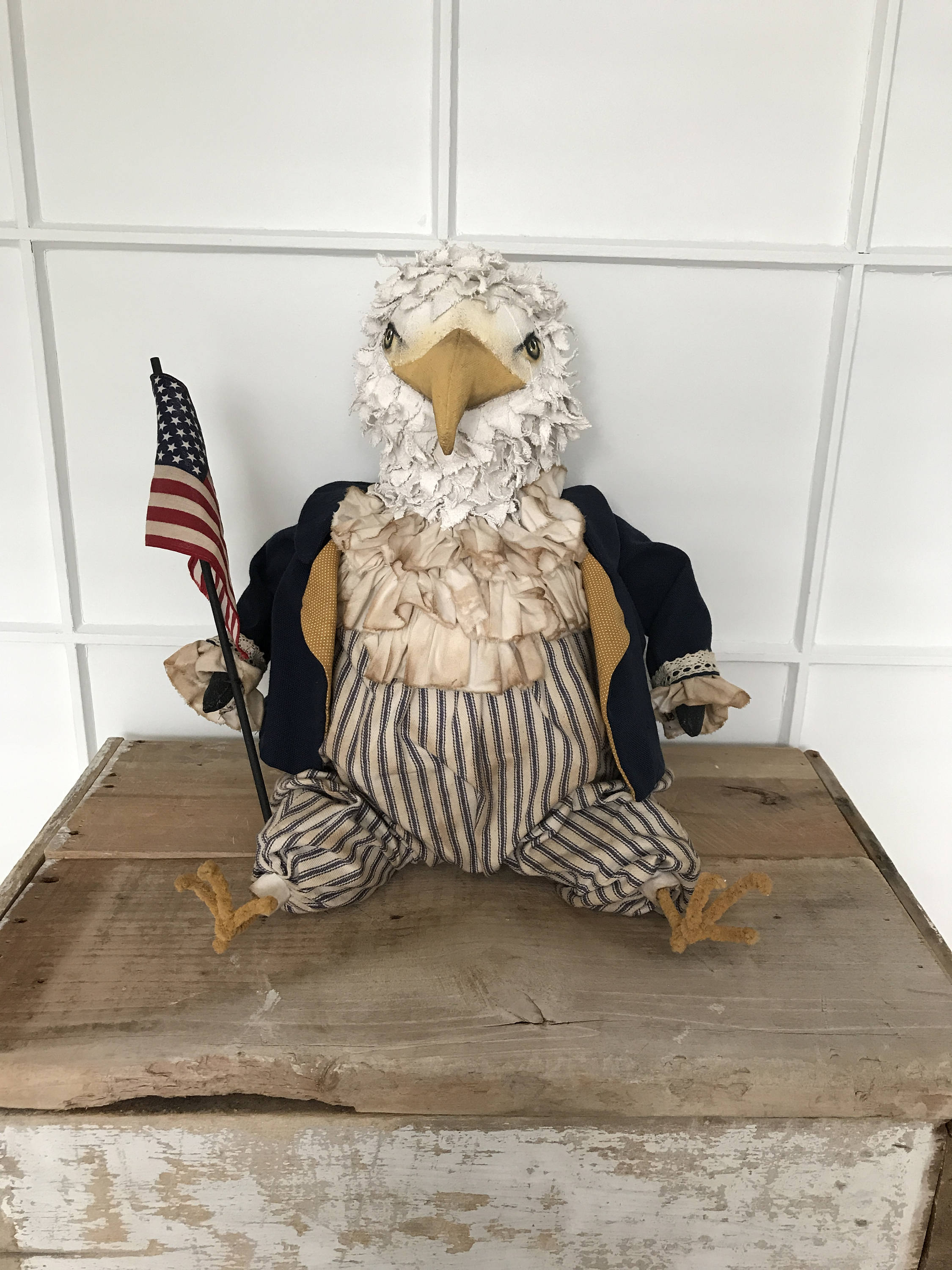 Eagle Epattern-primitive Eagle USA Liberty Cloth Doll Craft - Etsy