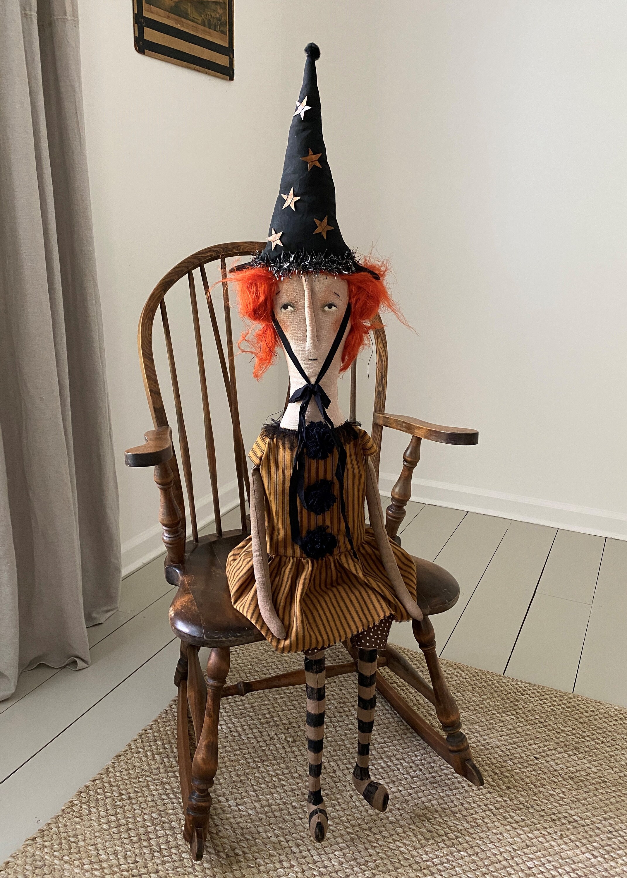 Witchy Anne - Epattern-primitive Cloth Doll Craft Digital Download ...