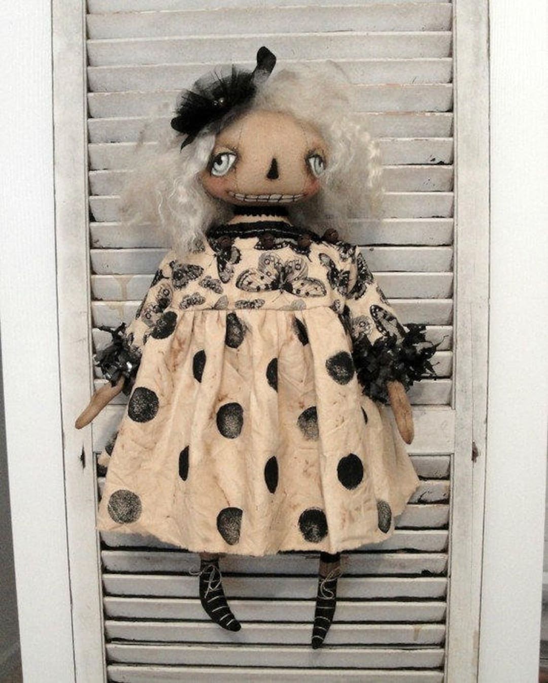 Ghost Witch Epattern-primitive Ghost Witch Cloth Doll Craft Digital ...