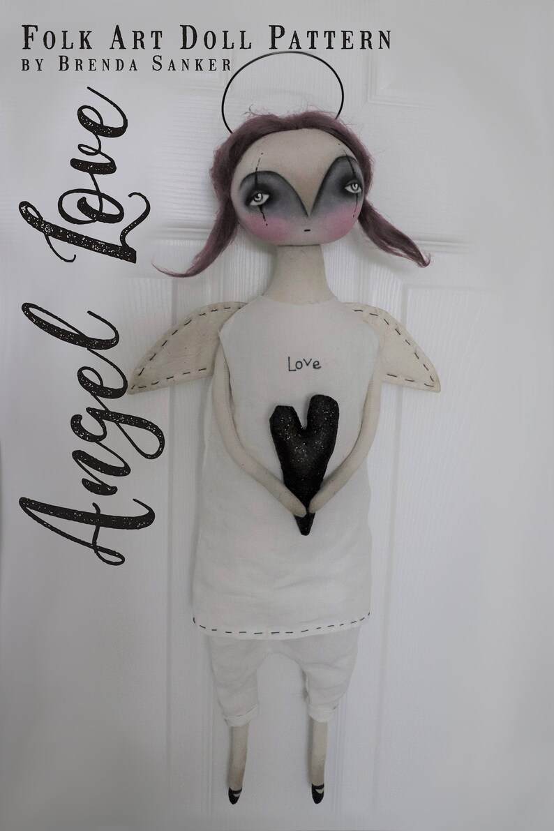 Angel Epattern-primitive Cloth Doll Craft Digital Download - Etsy