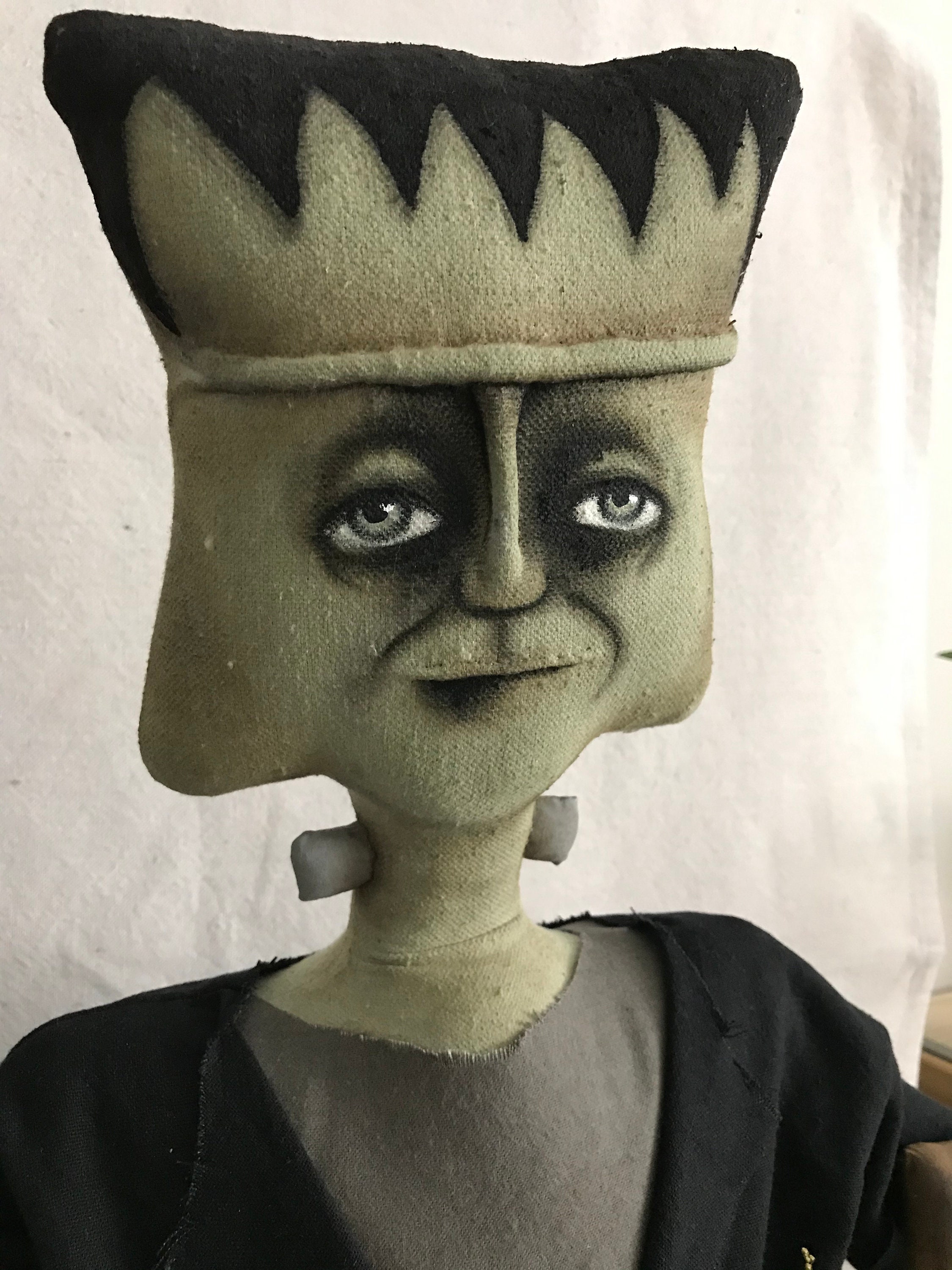 Frankenstein and Pumpkin Halloween Epattern-primitive Cloth Doll Craft ...