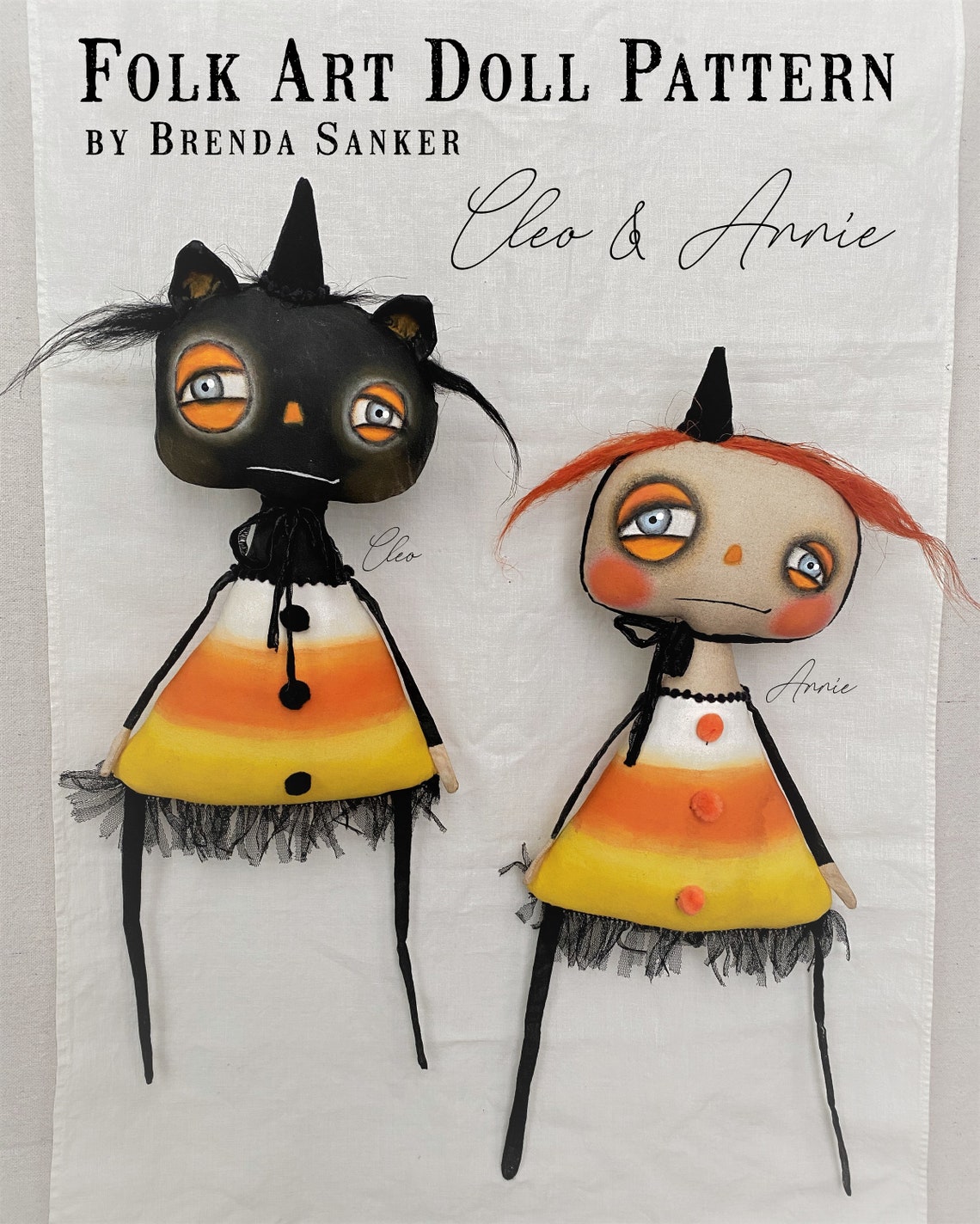 Annie Cat Halloween Epattern-primitive Cloth Doll Craft - Etsy