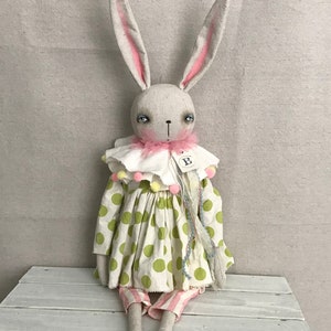 Bunny Rabbit Easter Epattern-primitive Cloth Doll Craft Digital ...
